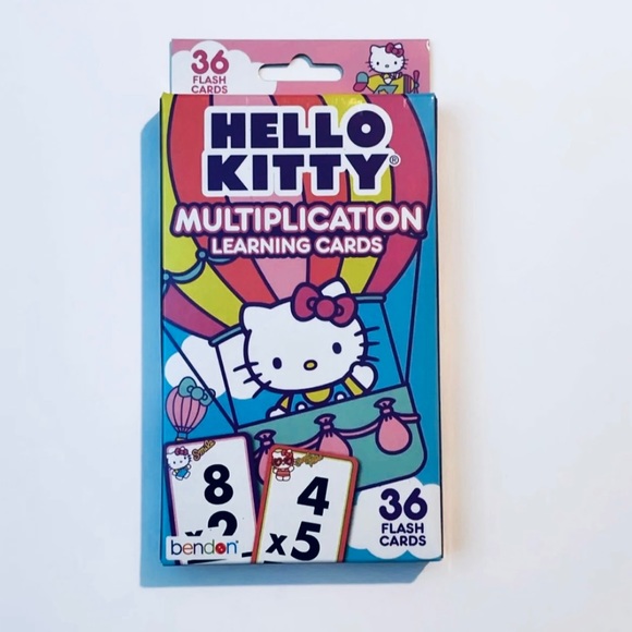 Sanrio | Toys | Sanrio Hello Kitty 36 Multiplication Cards Set | Poshmark